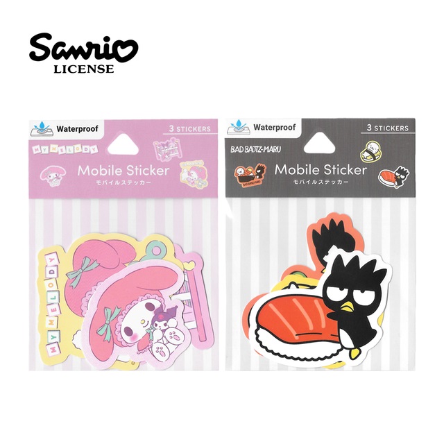 【日本正版】三麗鷗 防潑水 貼紙包 手機貼紙 平板貼紙 筆電貼紙 行李貼 541259 541334 - PChome 24h購物