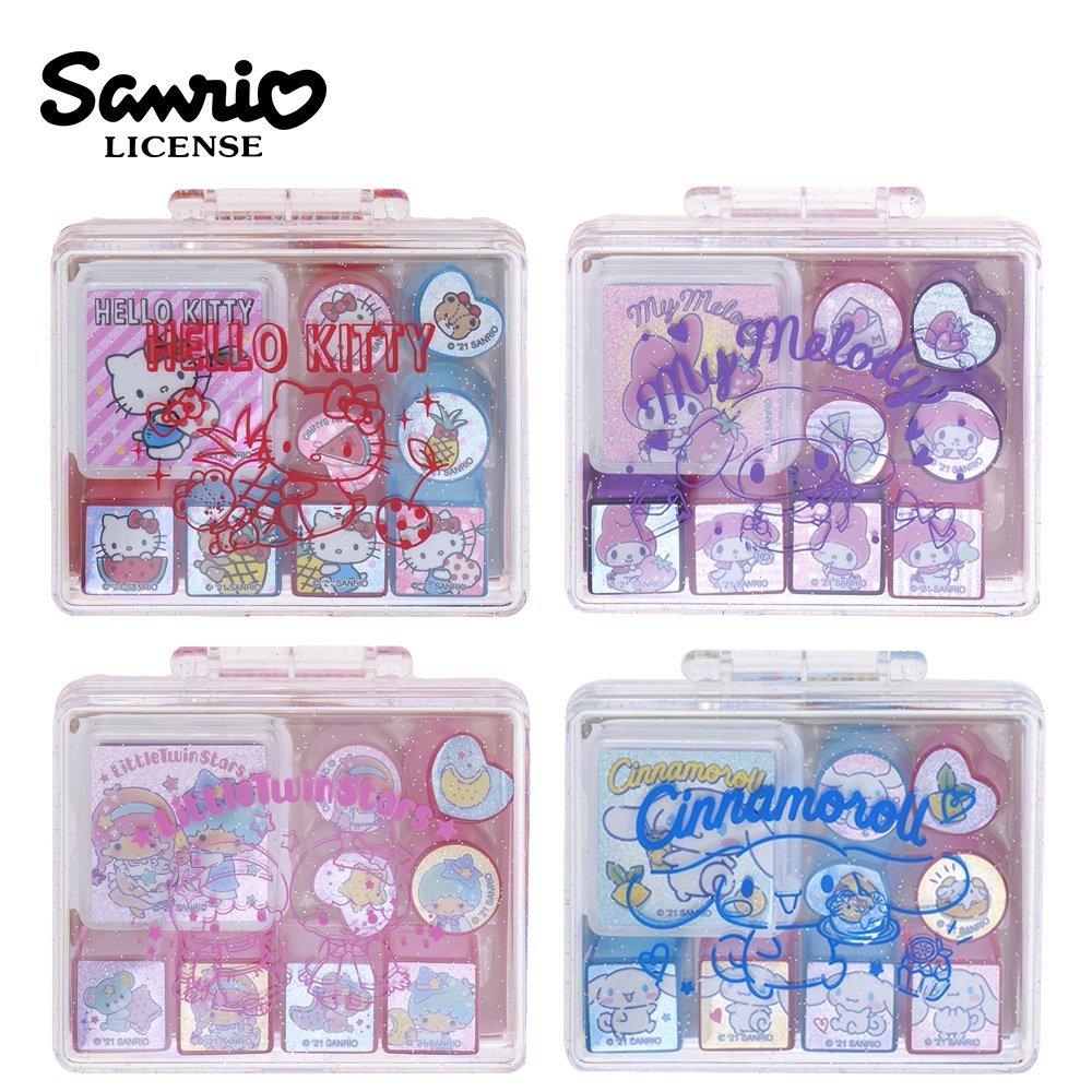 【正版授權】三麗鷗 迷你 盒裝印章組 附有印泥 手帳印章 994777 994784 994791 994807 - PChome 24h購物