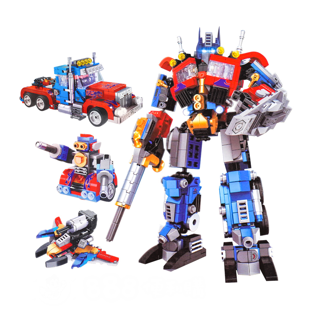 8合2精裝盒變形機器人積木組(可拆8款或大組合2)(725PCS)(BB305) - PChome 24h購物