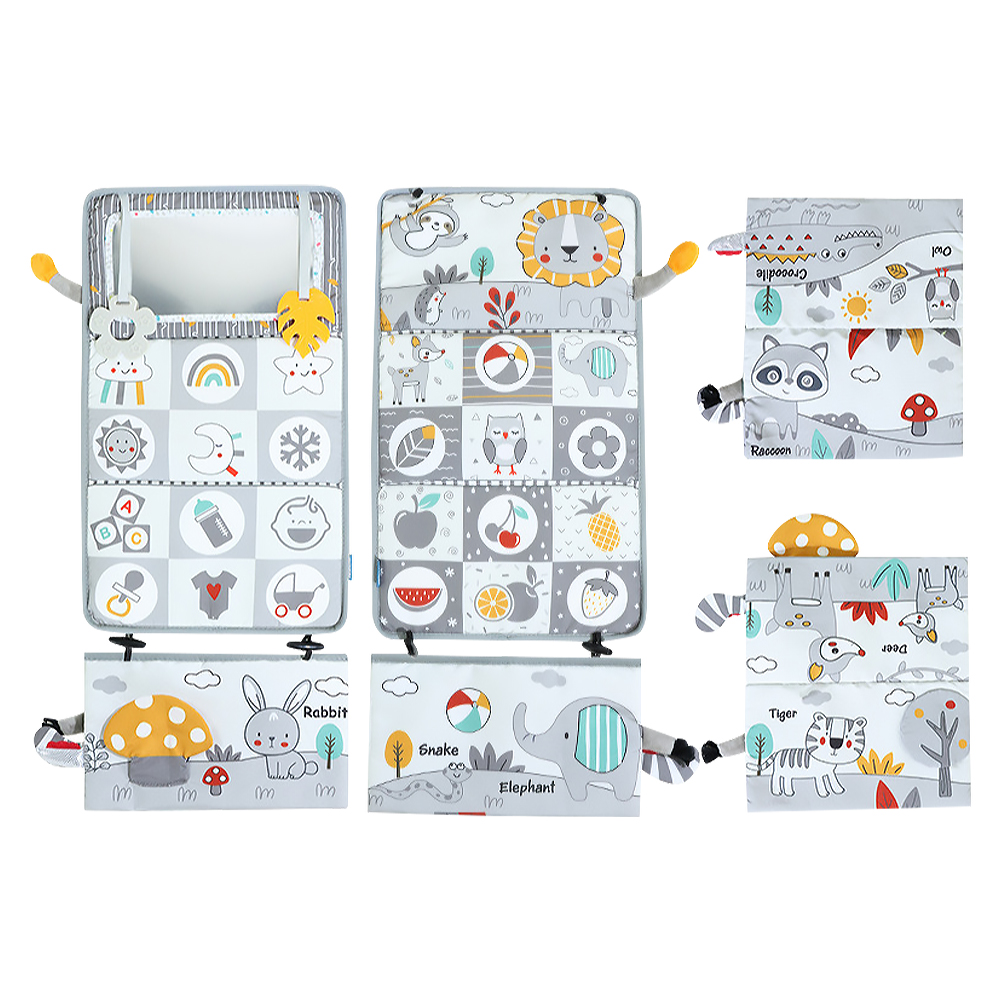 【Mesenfants】Aipinqi北歐風寶寶哈哈鏡車掛 嬰兒布書 寶寶視力訓練床掛玩具 - PChome 24h購物