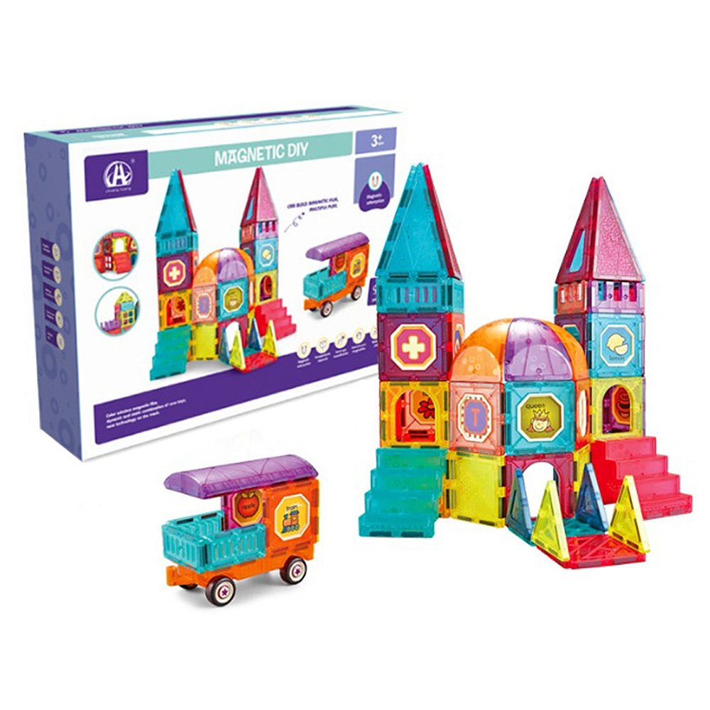 Jigsaw 兒童益智透光彩窗磁力片早教啟蒙玩具-94PCS - PChome 24h購物