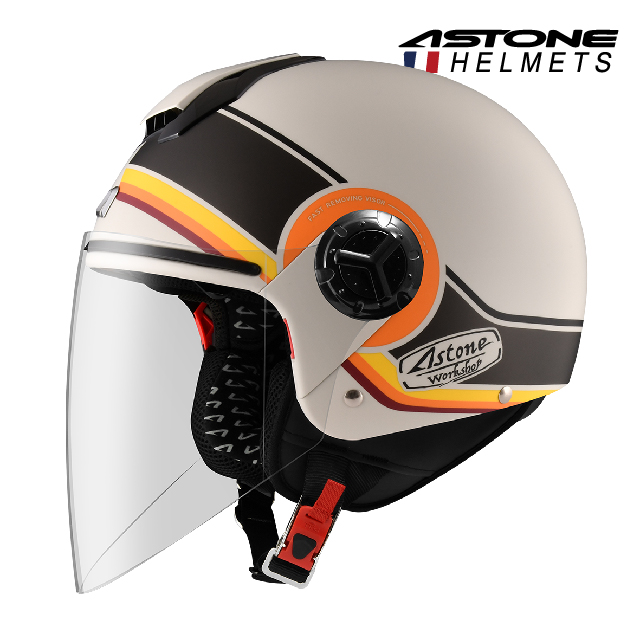 【ASTONE】CJ500 LL12 半罩式安全帽 加長型鏡片 內藏墨鏡 - PChome 24h購物