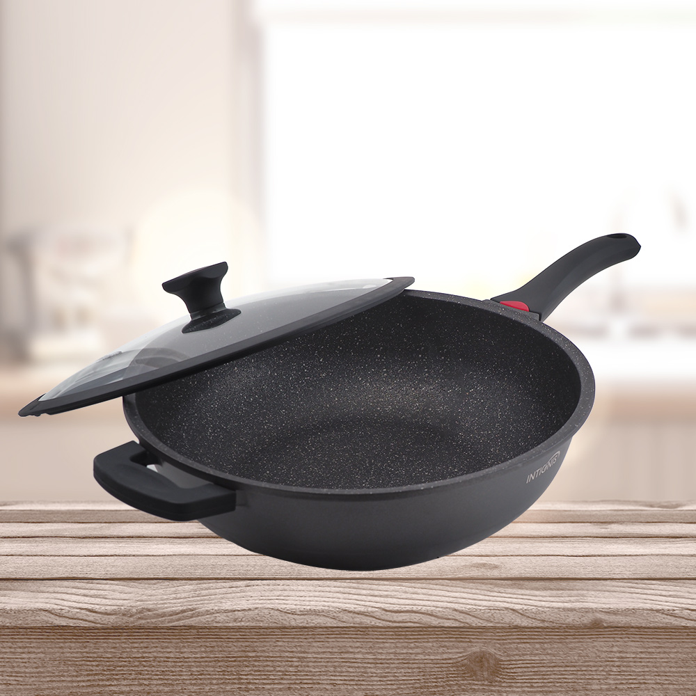 英國製INTIGNIS大理石鑄造深型不沾炒鍋-34cm - PChome 24h購物