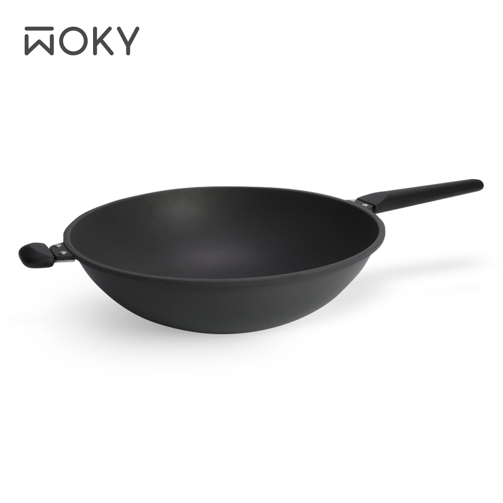 【WOKY 沃廚】極岩系列2.0 36CM炒鍋(台灣製/無塗層不沾鍋)無鍋蓋 - PChome 24h購物