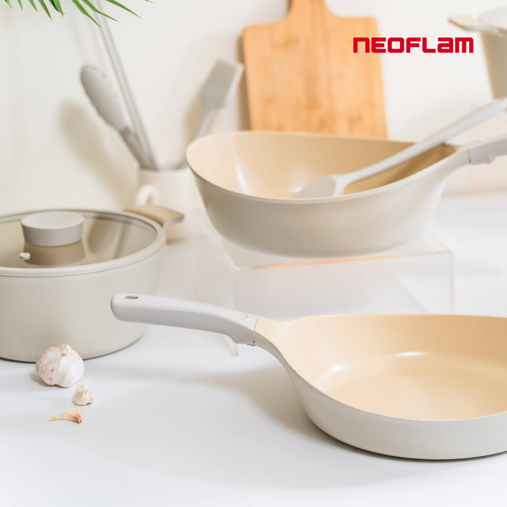 NEOFLAM VULCAN白火山系列鑄造3鍋組(全新陶瓷塗層升級款/不挑爐具) - PChome 24h購物