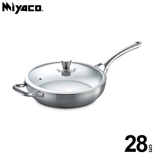 【米雅可 Miyaco】典雅316不銹鋼七層複合金平底鍋 28cm - PChome 24h購物