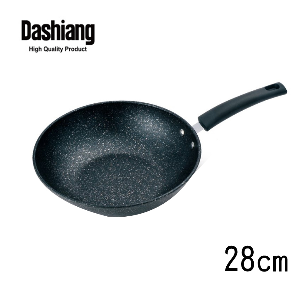 Dashiang 麥飯石不沾小炒鍋28cm DS-B86-28W - PChome 24h購物