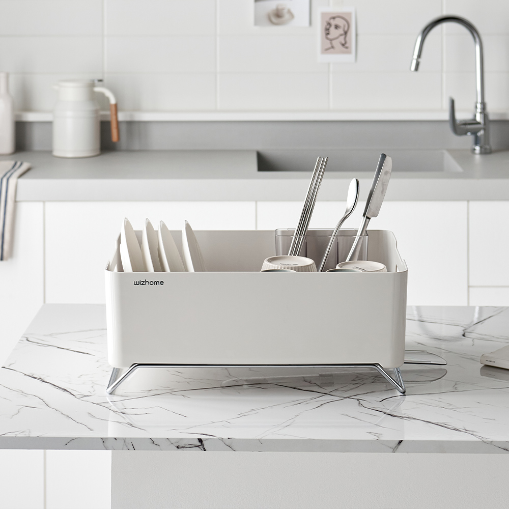 Peachy Life Wizhome韓國質感碗盤瀝水籃 - PChome 24h購物