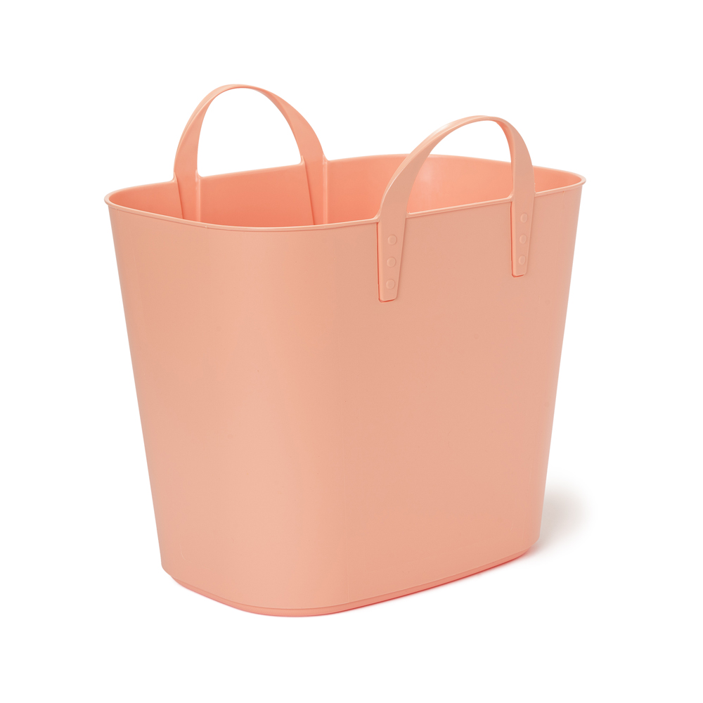 日本Stacksto Lio系列手提型 花漾籃/野餐籃/收納籃【粉紅色】 - PChome 24h購物