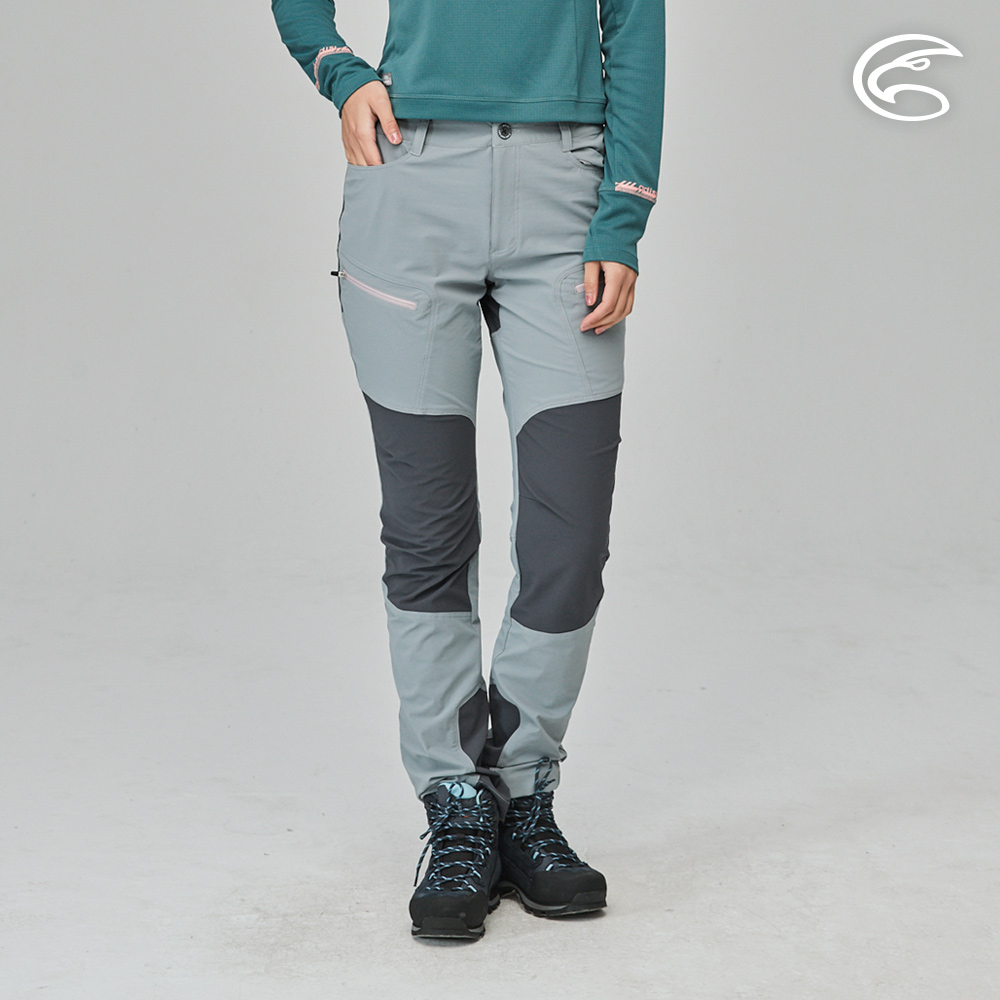 ADISI AP2311139女四面超彈耐磨拼接登山長褲/輕鋼灰/烏木灰 - PChome 24h購物