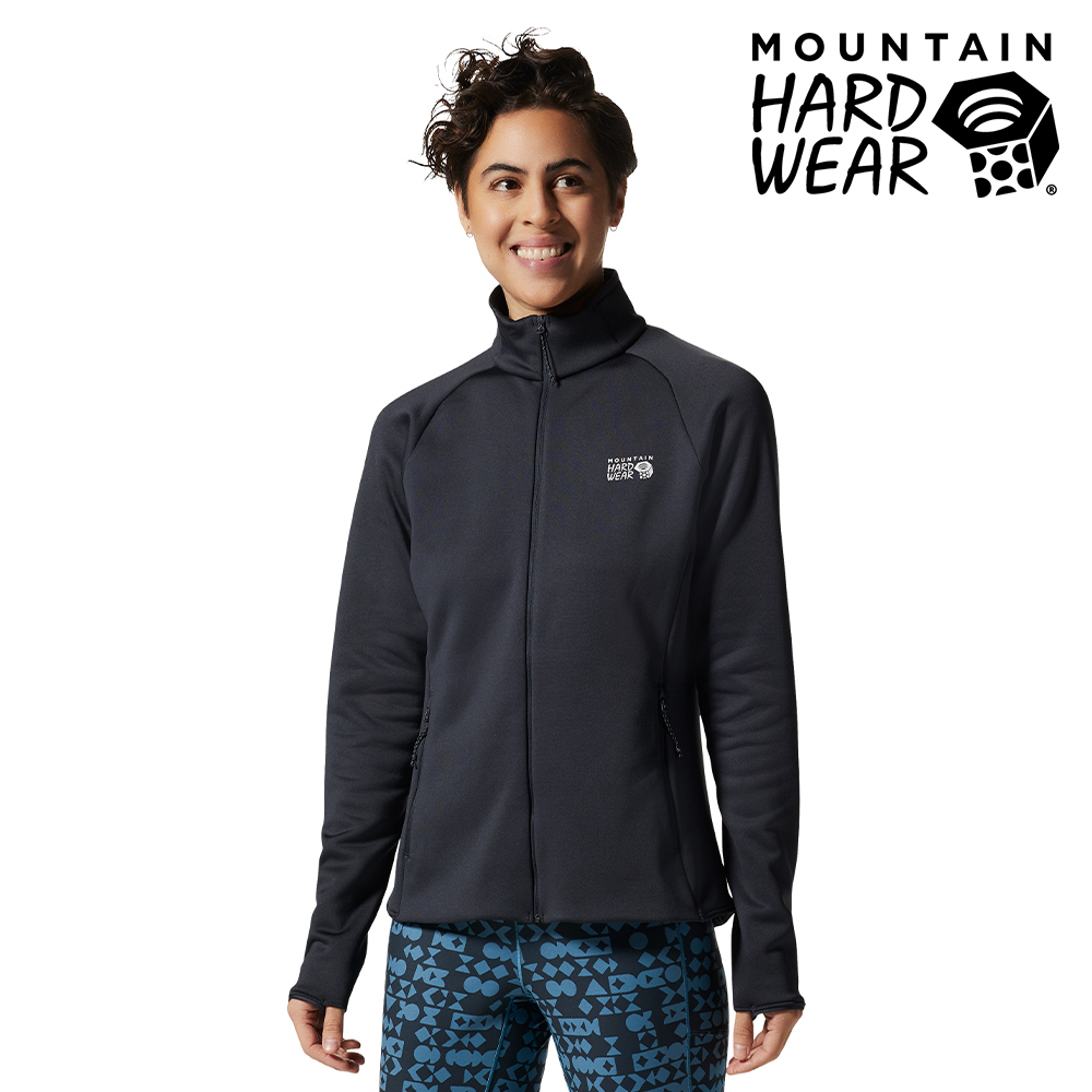 【Mountain Hardwear】Polartec Power Str Pro W 保暖立領刷毛外套 女款 深風暴灰 #1993421 ...