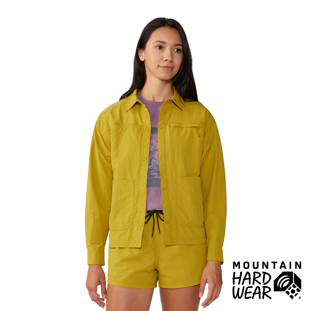 【Mountain Hardwear】Stryder Long Sleeve Shirt 防曬防潑水長袖襯衫 女款 深香櫞 #2027911 ...