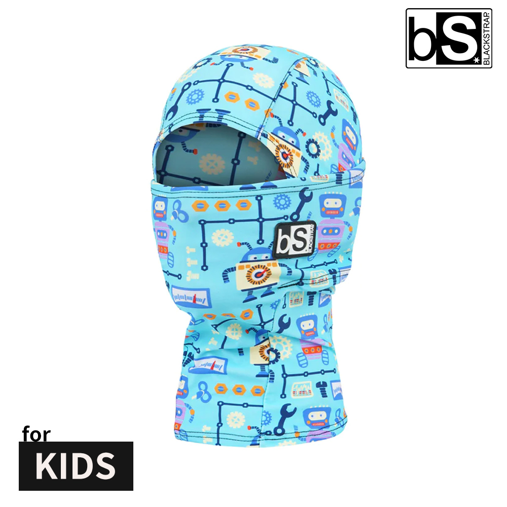 BlackStrap Kids Hood Balaclava-P 童印花多功能頭套【Friends Robots/機器人-藍綠】 - PChome 24h購物
