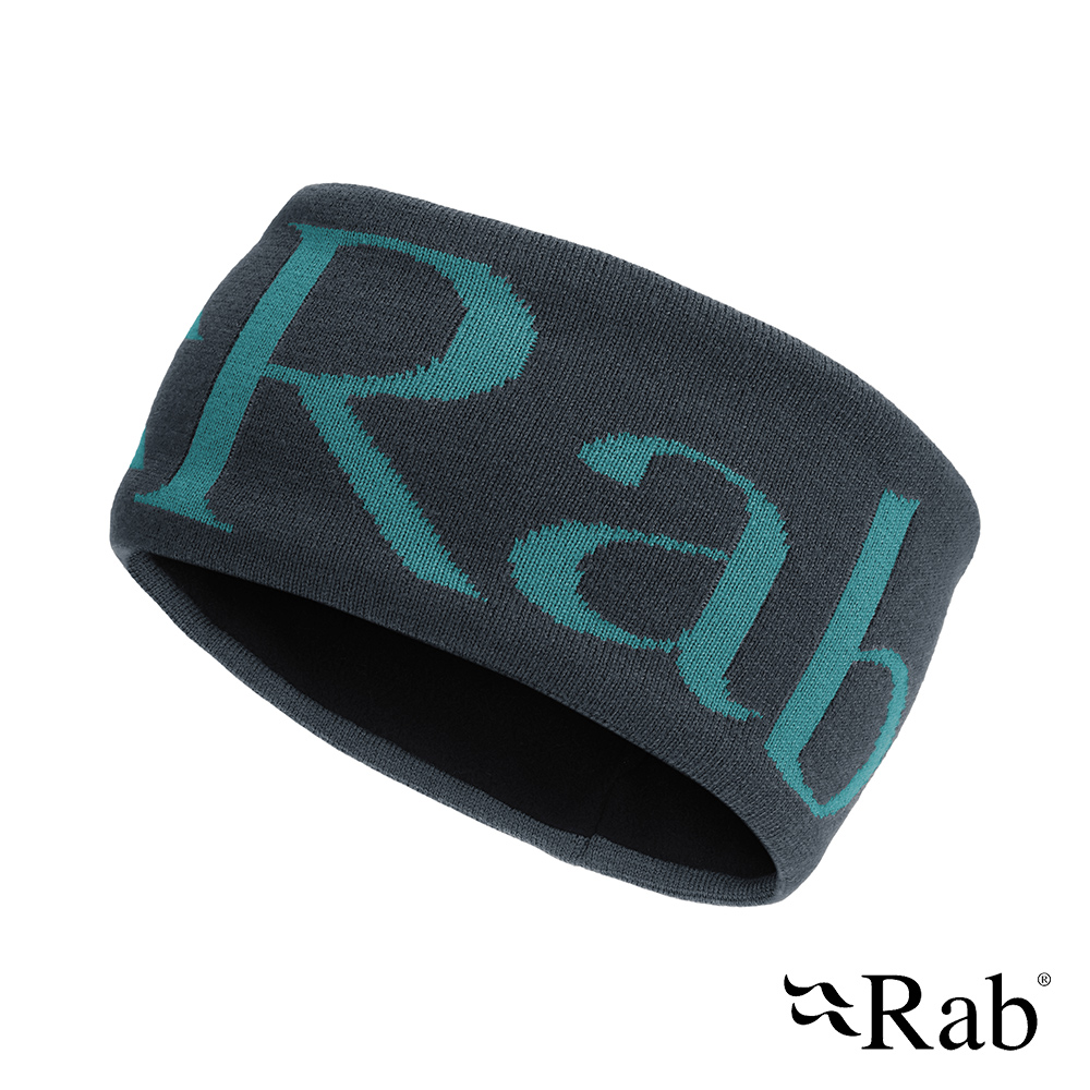 【英國 RAB】Knitted Logo Headband 經典Logo針織頭帶 烏木灰 #QAB40 - PChome 24h購物