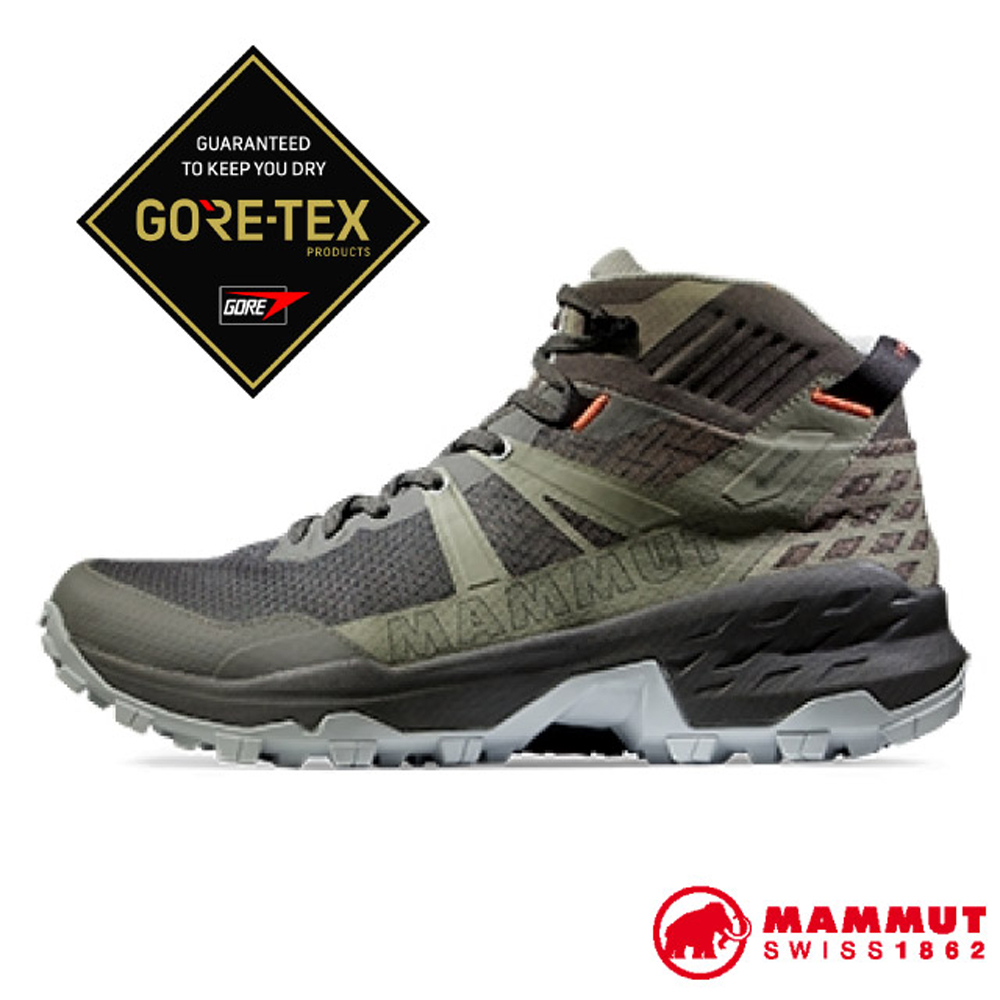 【瑞士 MAMMUT 長毛象】男 Sertig II Mid GTX 輕巧耐用多功能鞋/3030-04830-00693 深錫綠 ...