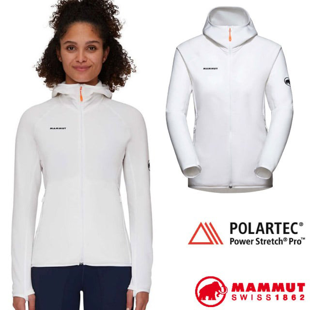 【MAMMUT 長毛象】女 Aconcagua 輕量透氣快乾耐磨保暖連帽外套/1014-04441-0243 白 - PChome 24h購物