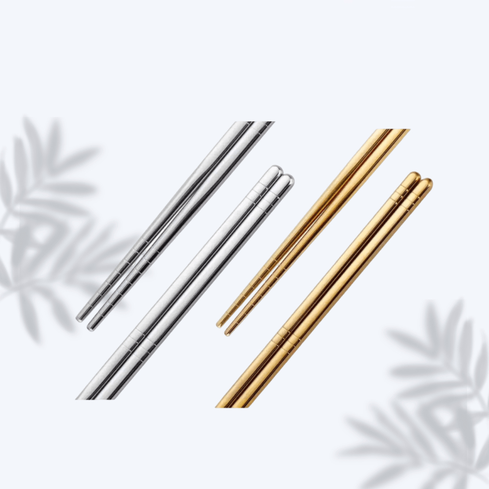 【A&R】簡約輕奢抗菌防滑純鈦筷子餐具 一雙 兩色任選 - PChome 24h購物