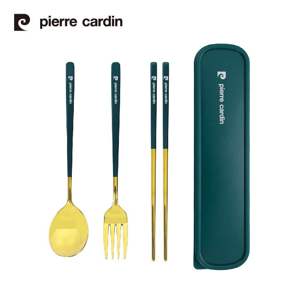 pierre cardin皮爾卡登 304不鏽鋼便攜餐具組2入 PCJR-204(顏色隨機出貨) - PChome 24h購物