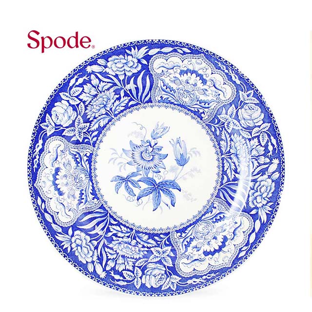 【絕版】英國Spode-Blue Room 經典藍廳系列-27cm盤-花卉Floral-原裝彩盒 - PChome 24h購物