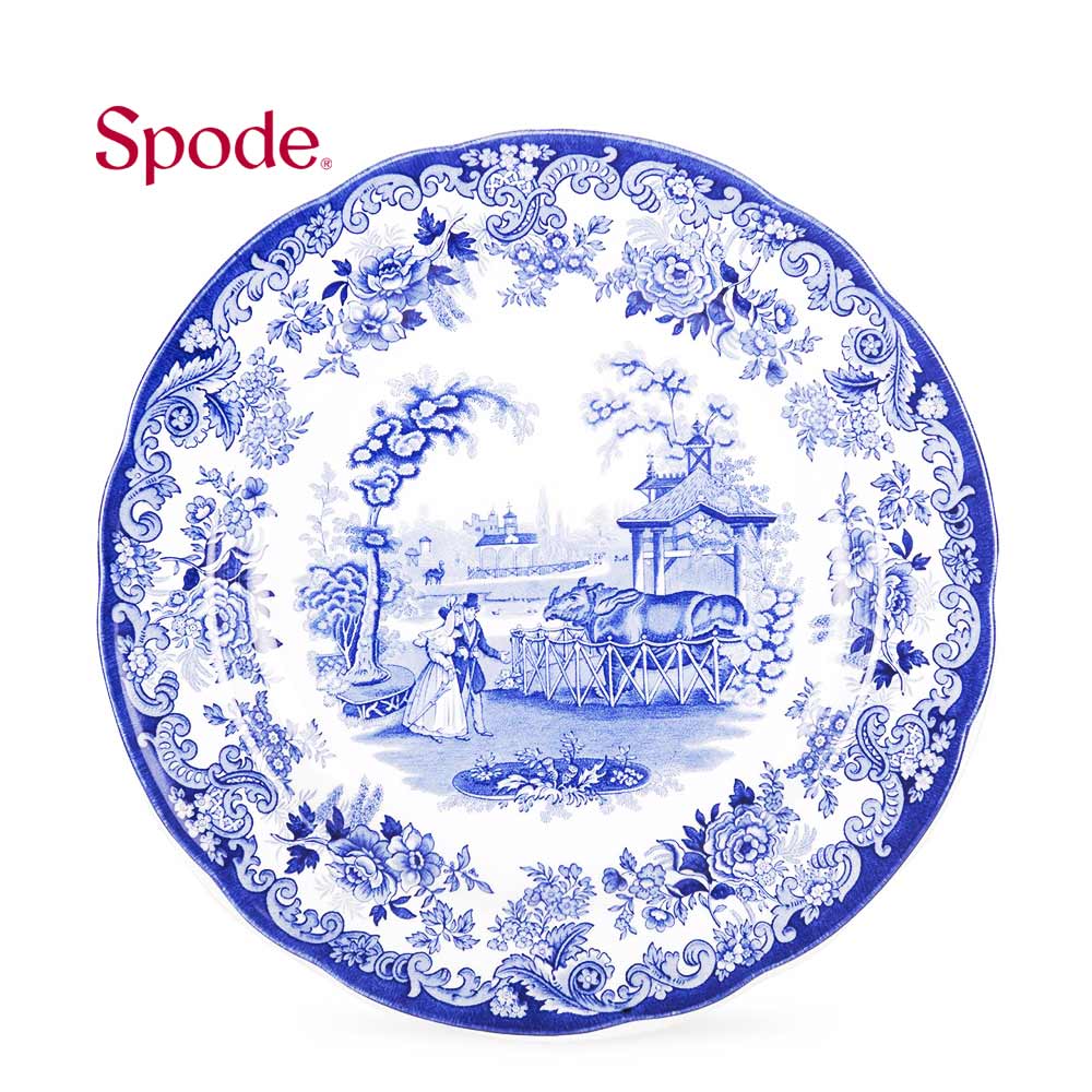 【絕版】英國Spode-Blue Room 經典藍廳系列-27cm盤-犀牛RhinoHouse-原裝彩盒 - PChome 24h購物
