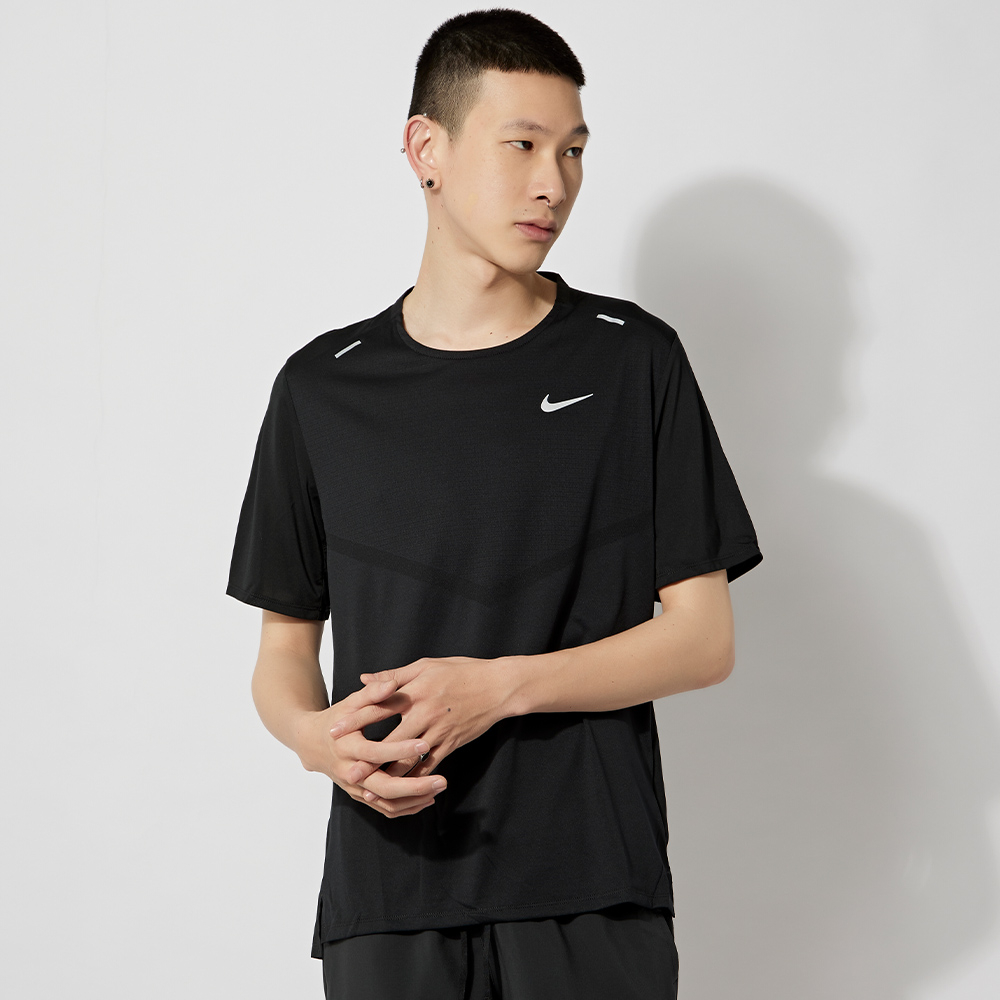 Nike AS M DF RISE 365 男款 黑色 白色 輕盈 透氣 反光慢跑 短袖 CZ9185-013 - PChome 24h購物