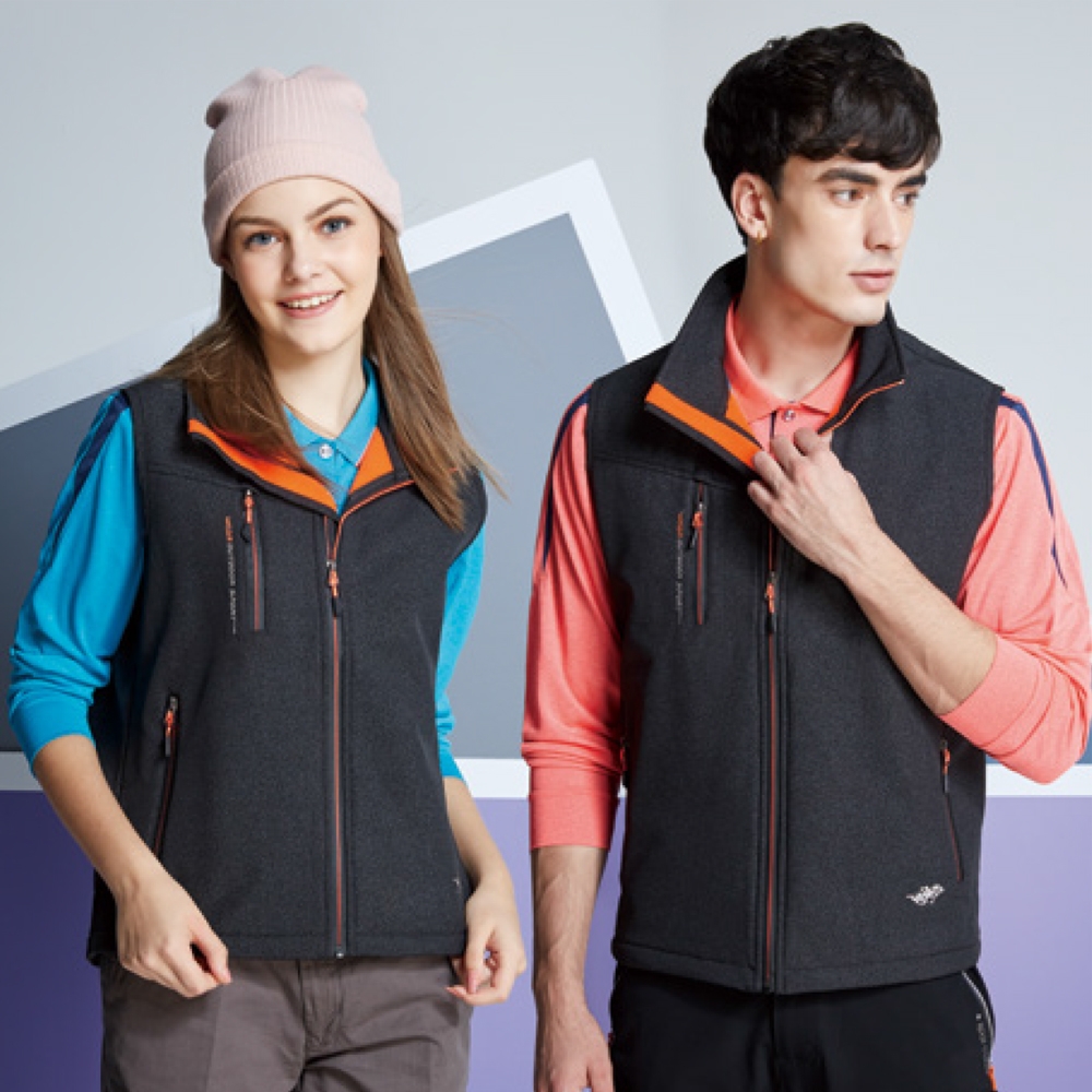 Londa Polo防潑水保暖休閒背心(P198501黑色+螢光桔) - PChome 24h購物