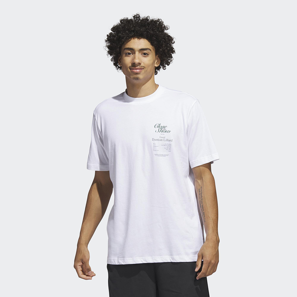 【ADIDAS】DAME SHOW TEE 短袖上衣 男 白色-IC0226 - PChome 24h購物