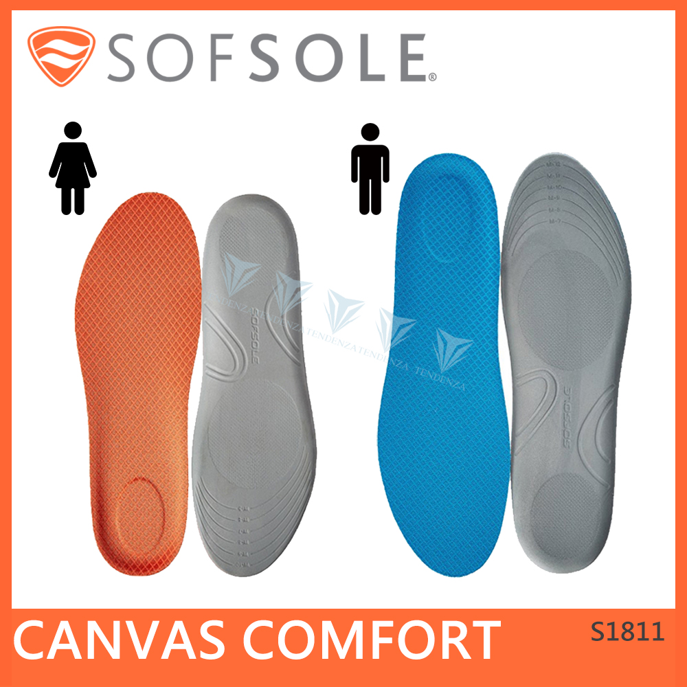 【美國 SOFSOLE】CANVAS COMFORT 舒適運動鞋墊 S1811 - PChome 24h購物