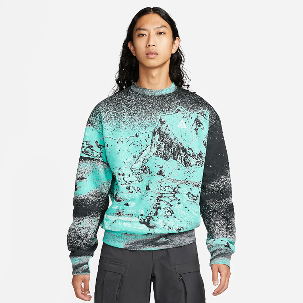 【NIKE】AS U ACG TF CREW FLC AOP 圓領套頭衫 男女 綠黑色-DQ5792369 - PChome 24h購物