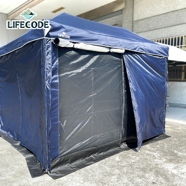 LIFECODE 速搭黑膠客廳帳大全配/炊事帳-4色可選(客廳帳+雙層圍布*4) - PChome 24h購物