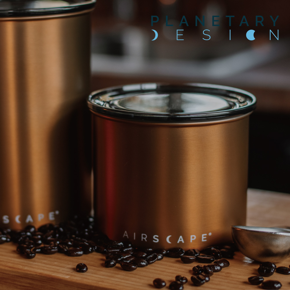 Planetary Design 不鏽鋼儲存罐 Airscape Classic AS2604【Brushed Brass金色/Small】 - PChome 24h購物