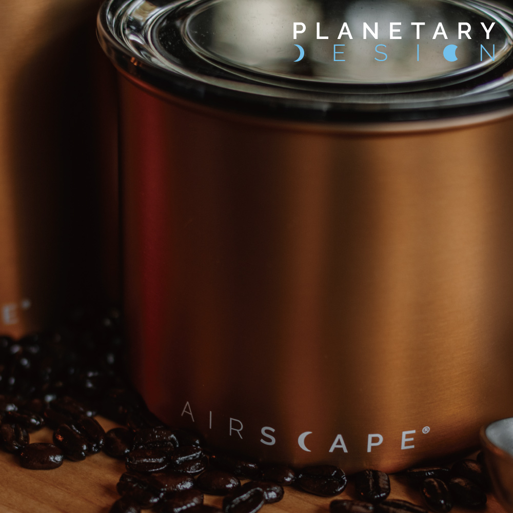 Planetary Design 不鏽鋼儲存罐 Airscape Classic AS2604【Brushed Brass金色/Small】 - PChome 24h購物