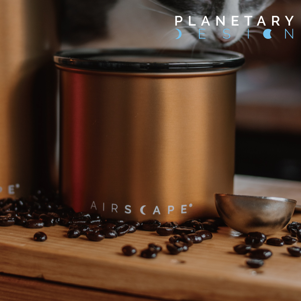 Planetary Design 不鏽鋼儲存罐 Airscape Classic AS2604【Brushed Brass金色/Small】 - PChome 24h購物