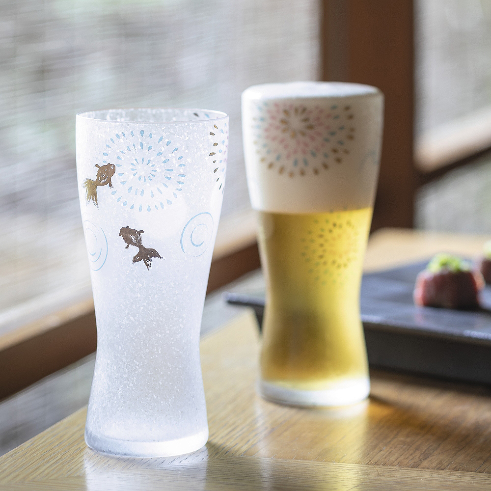 【ADERIA】日本花火金魚對杯 310ml 3款任選 玻璃杯 啤酒杯(啤酒杯 玻璃杯) - PChome 24h購物