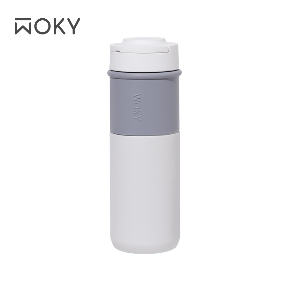 【WOKY 沃廚】JIN真瓷系列-陶瓷環保提手杯500ML-白色 - PChome 24h購物