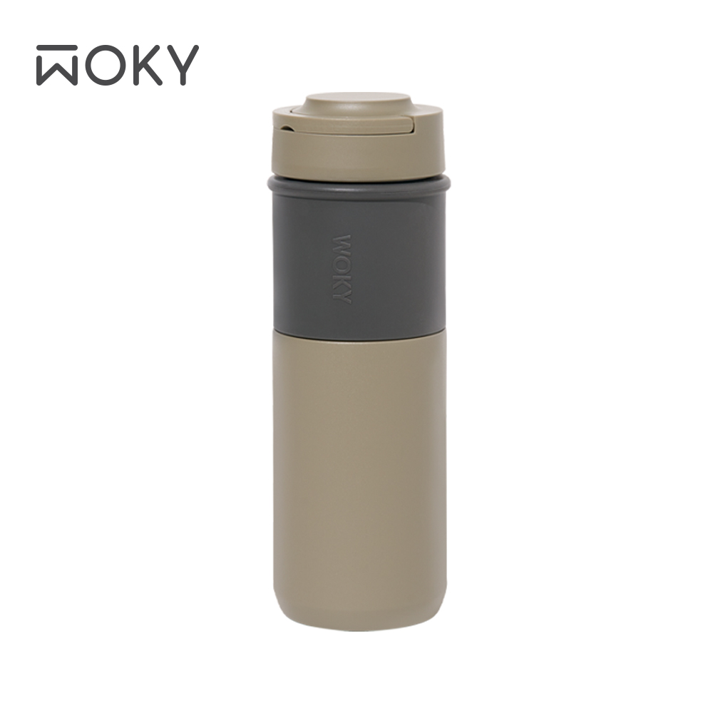 【WOKY 沃廚】JIN真瓷系列-陶瓷環保提手杯500ML-軍綠色 - PChome 24h購物