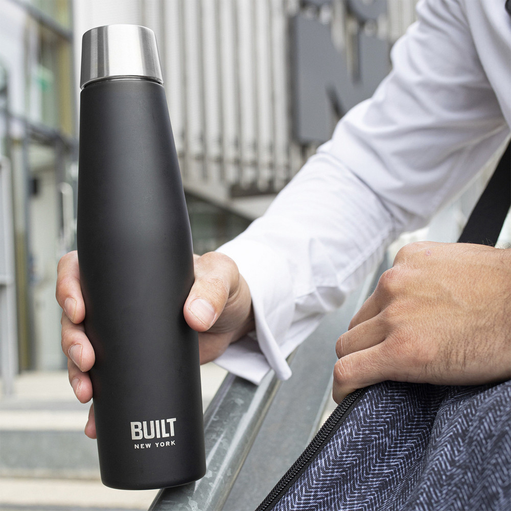 Built 窄口不鏽鋼保溫瓶(消光黑540ml) - PChome 24h購物