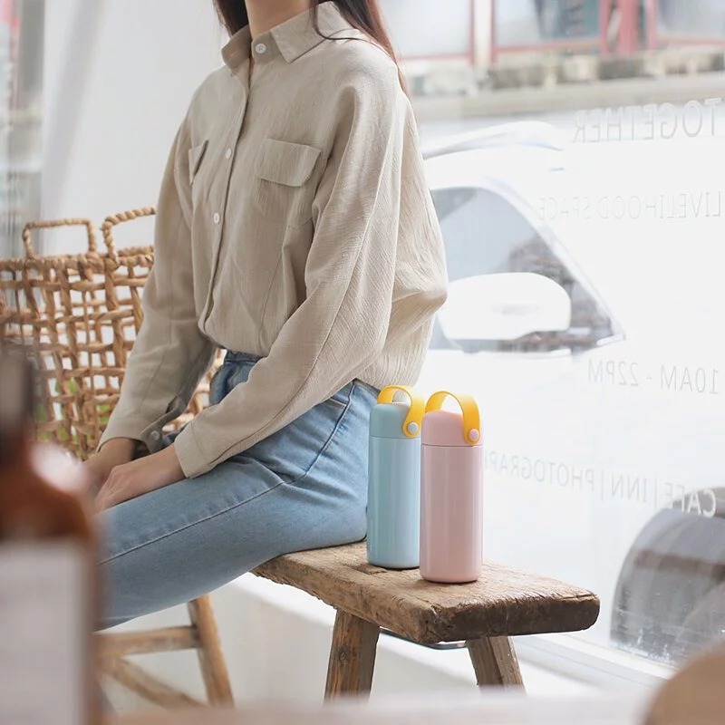 AKS 莫蘭迪提手保溫瓶350ml - PChome 24h購物