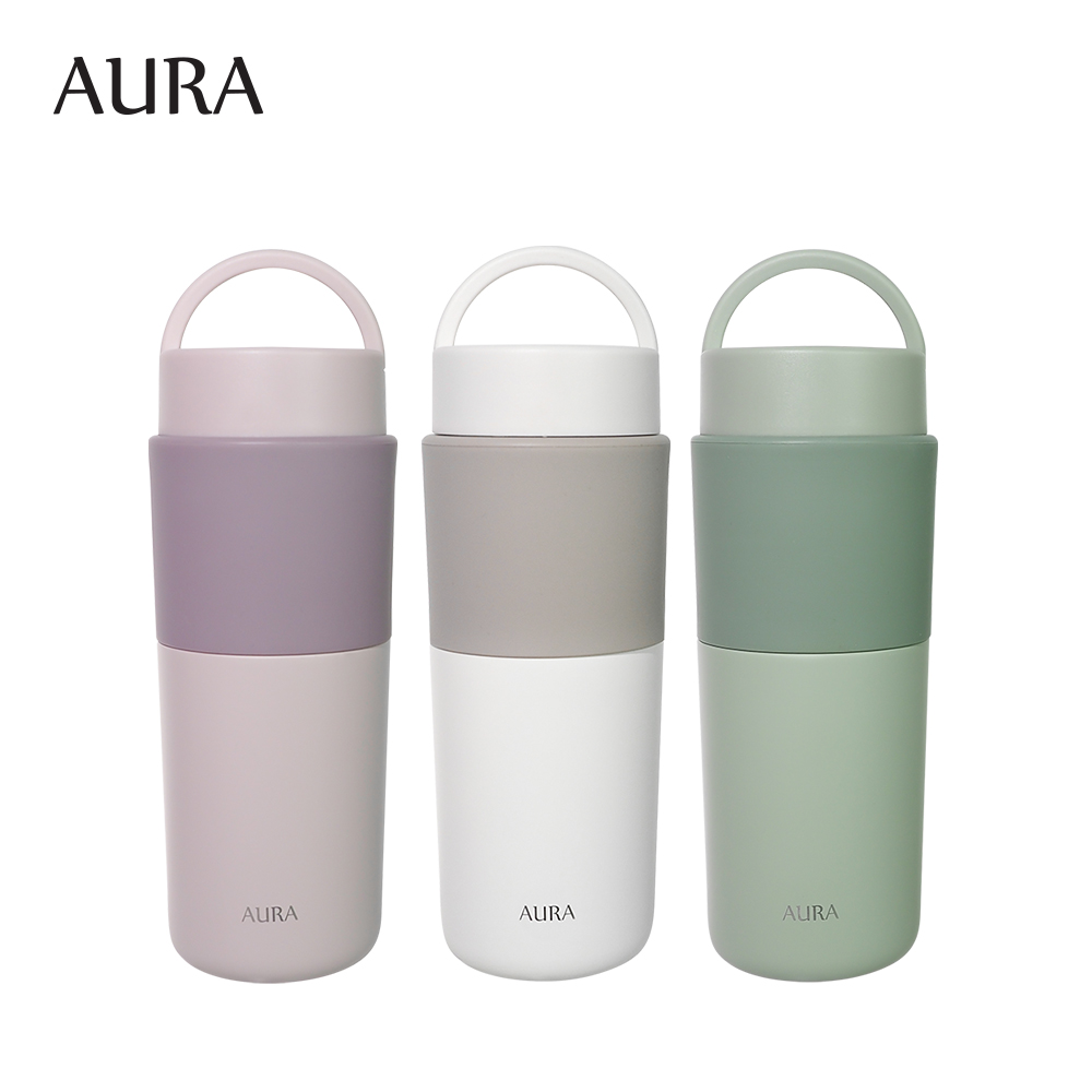 【AURA 艾樂】隨行提手真陶瓷保溫杯525ML-2入組 - PChome 24h購物