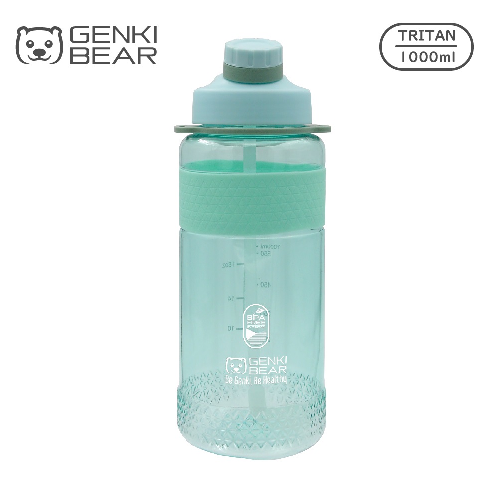 GENKI BEAR 酷夏 Tritan運動水壺 1000ml 藍色 - PChome 24h購物