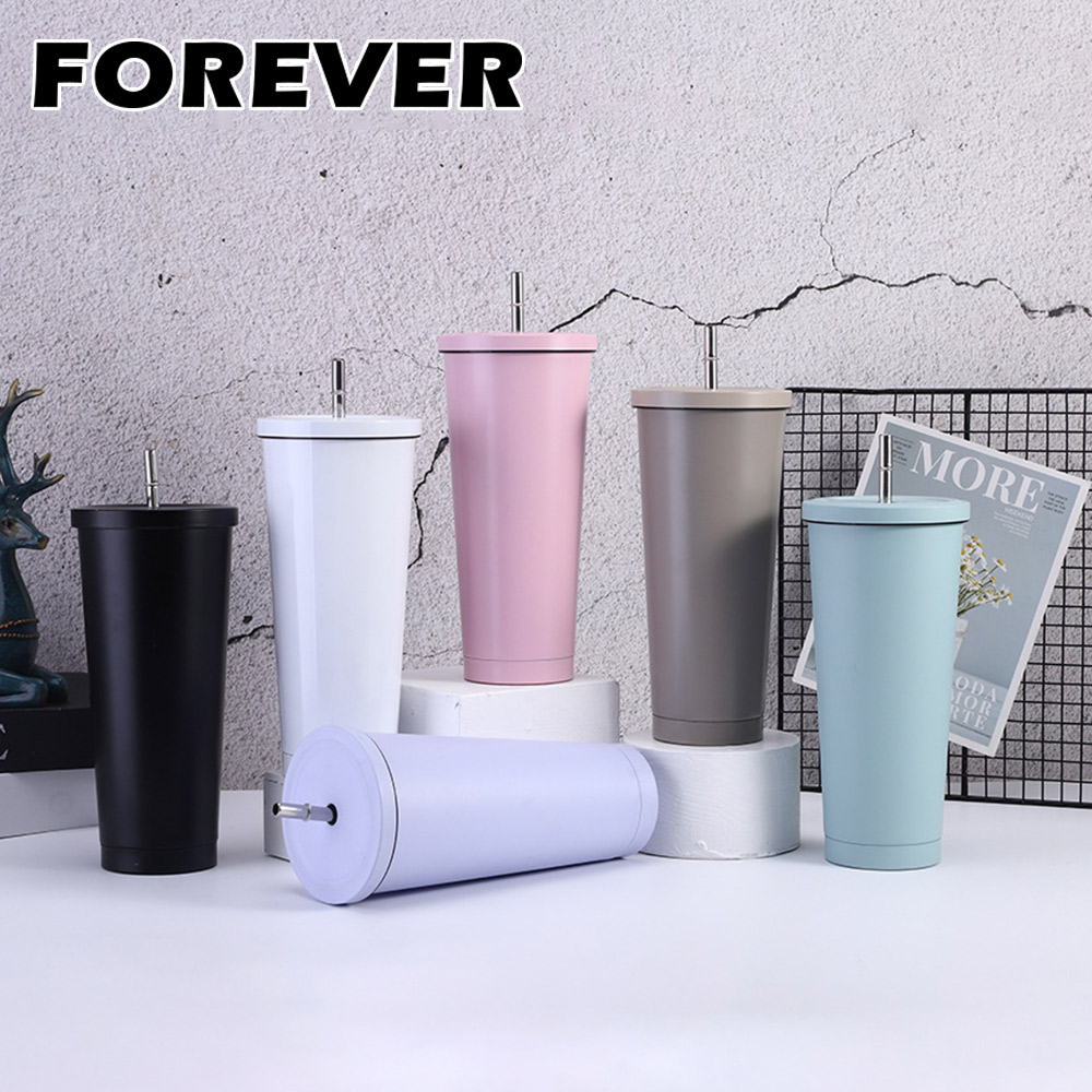 (買一送一)【日本FOREVER】不鏽鋼陶瓷塗層易潔飲料杯/隨行杯710ML - PChome 24h購物