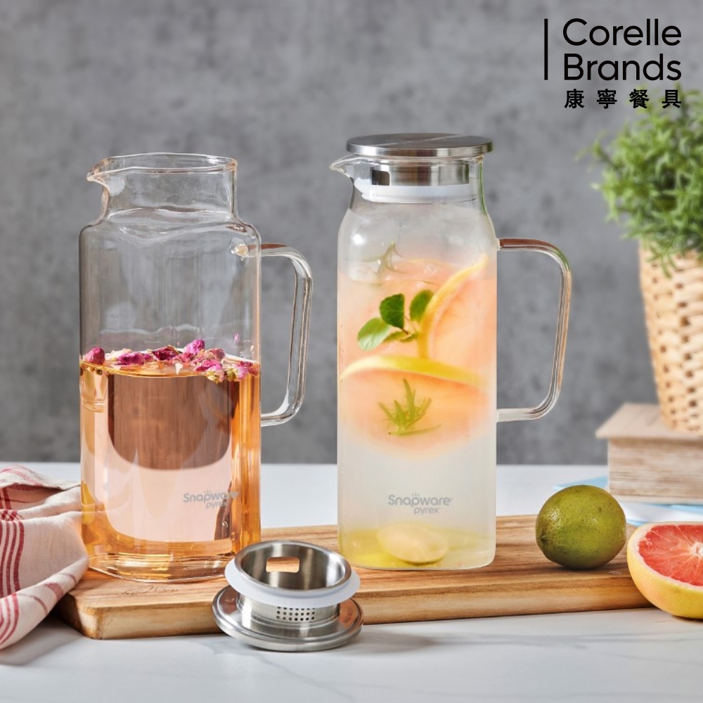 康寧 Snapware 淨漾耐熱玻璃水壺 1950ml - PChome 24h購物