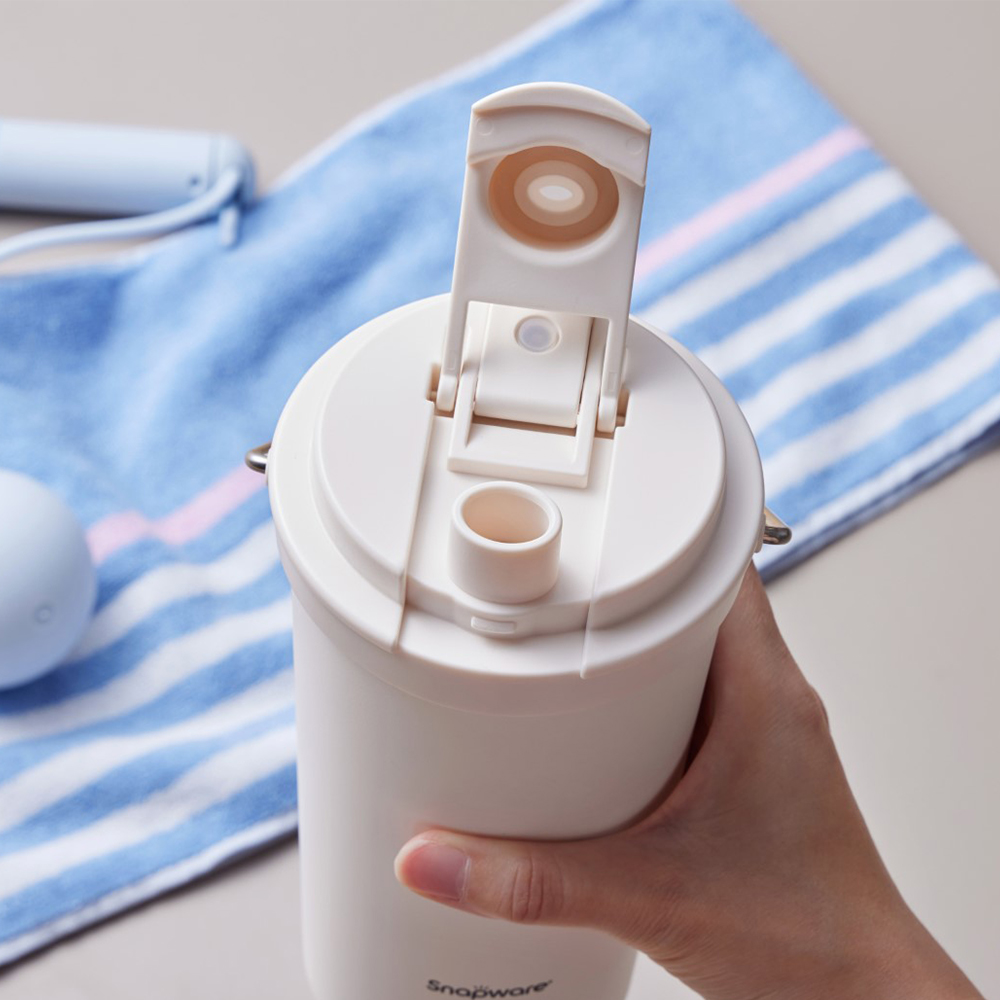 康寧 Snapware SNOOPY 黑白復刻鋅動輕瓷大容量不鏽鋼手提保溫杯800ML - PChome 24h購物