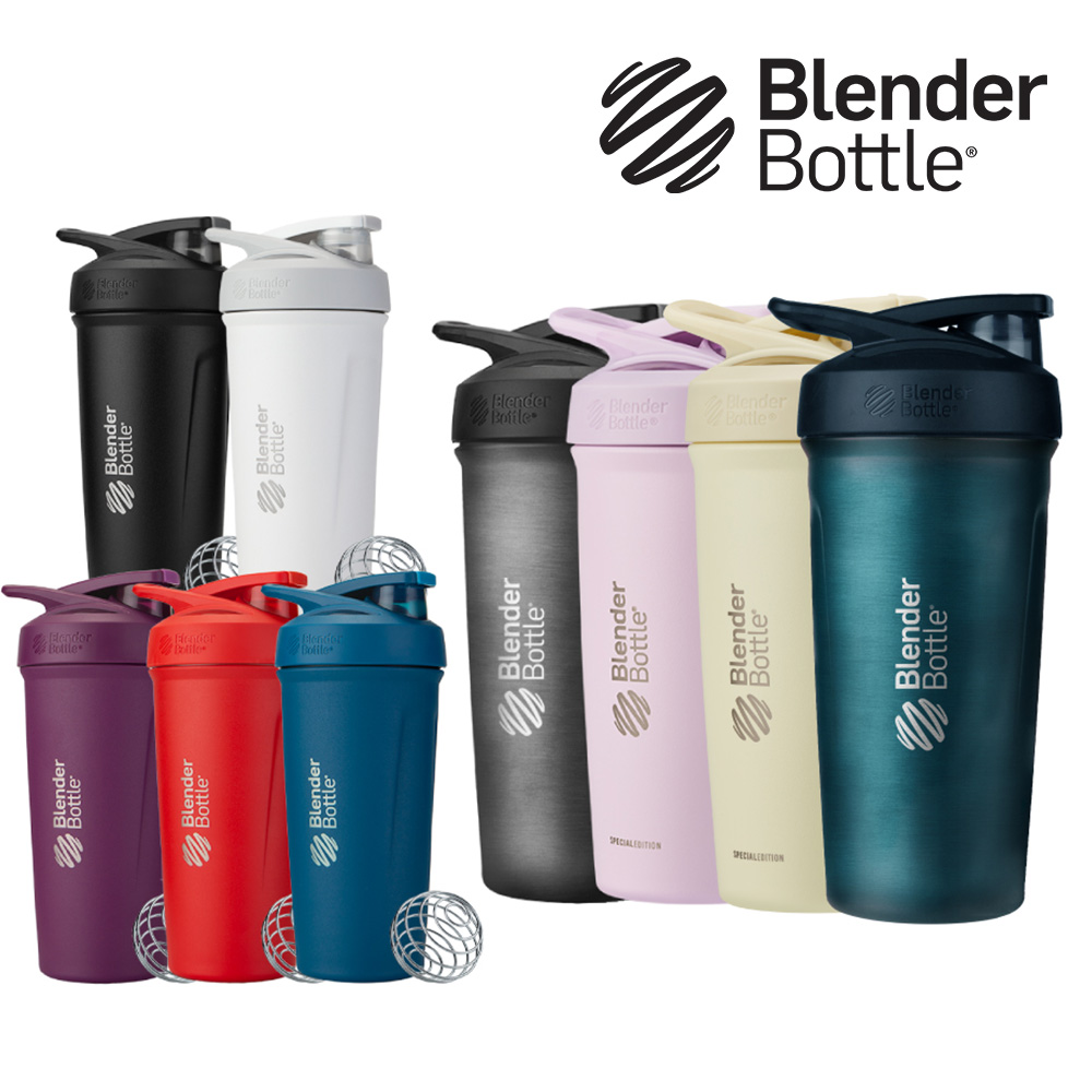 【Blender Bottle】Strada 不鏽鋼按壓式防漏搖搖杯｜保溫保冰杯 24oz/710ml 2入 - PChome 24h購物