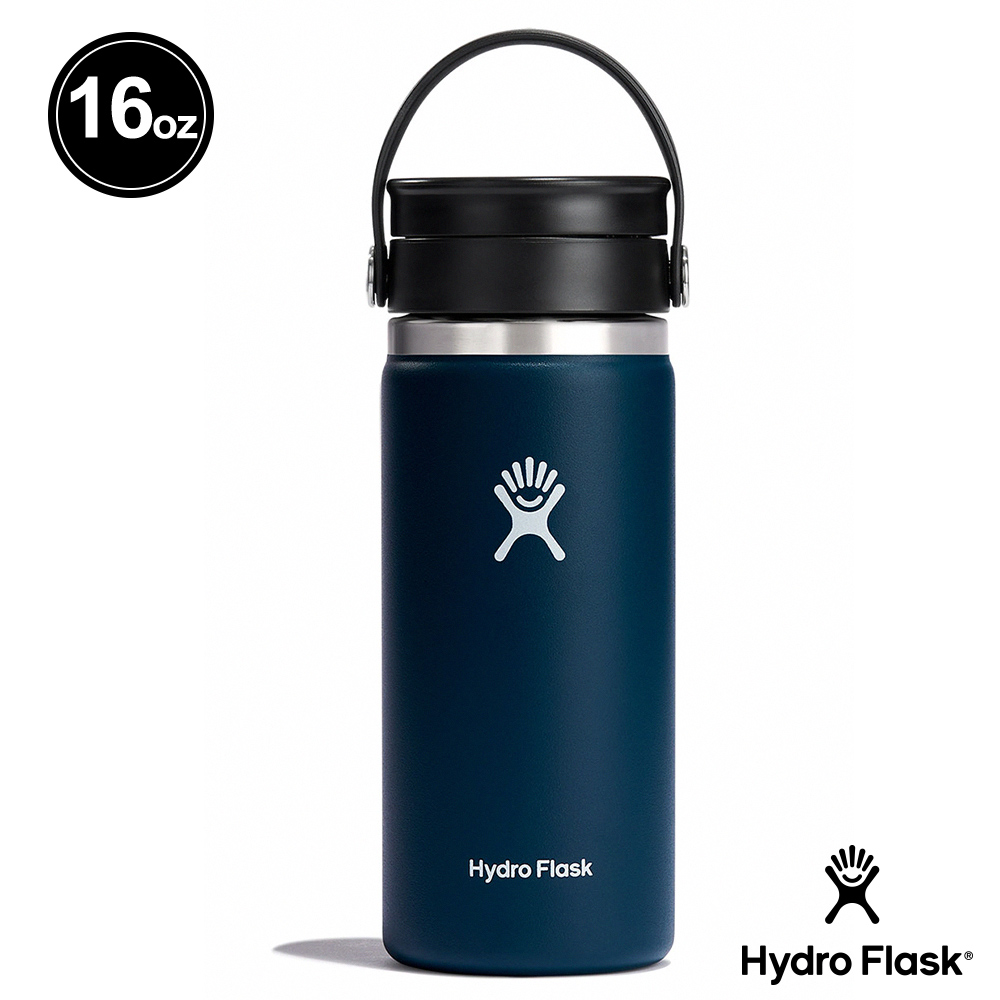Hydro Flask 16oz/473ml 旋轉咖啡蓋保溫鋼瓶 靛藍色 - PChome 24h購物