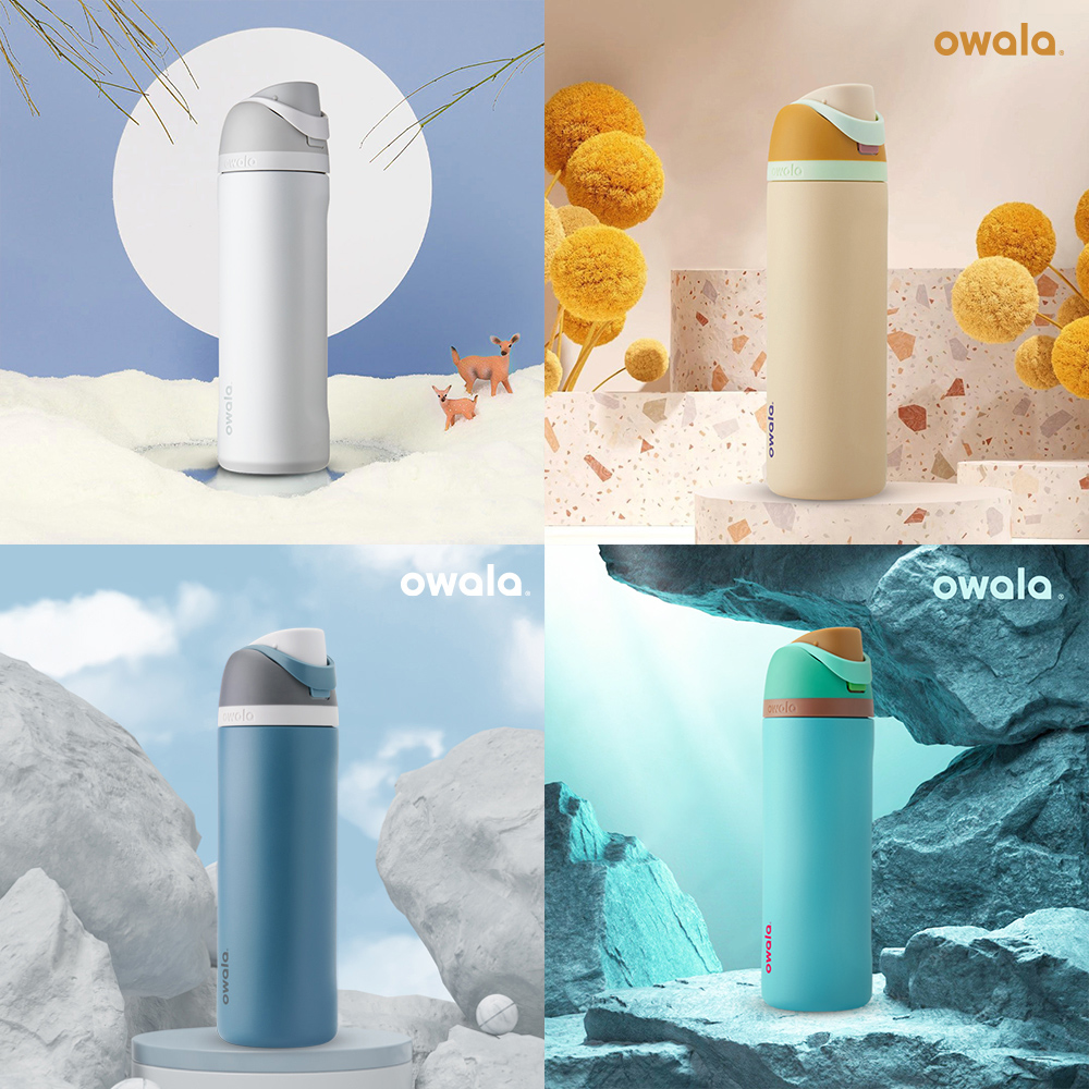 【Owala】Freesip不鏽鋼可拆式吸管彈蓋水壺-710ml - PChome 24h購物