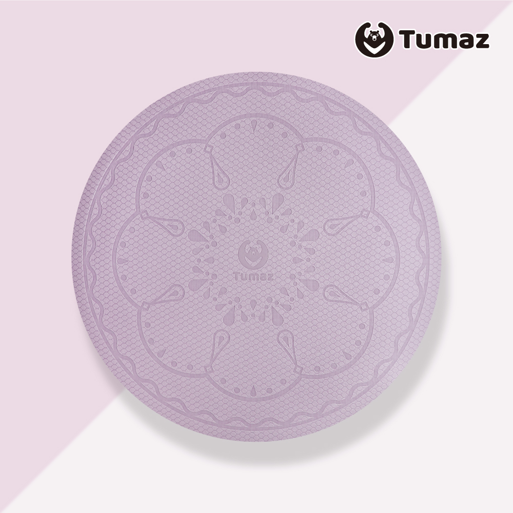 【Tumaz月熊健身】靜音跳繩加厚TPE訓練墊 圓型8mm 櫻花粉 台灣設計 跳繩墊/訓練墊/靜音墊 - PChome 24h購物