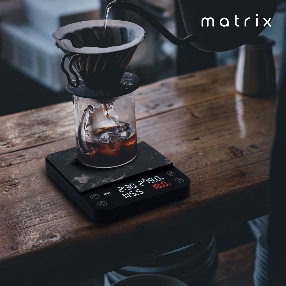 Matrix M1 PRO 小智 義式手沖LED觸控雙顯咖啡電子秤Type-C充電 - PChome 24h購物