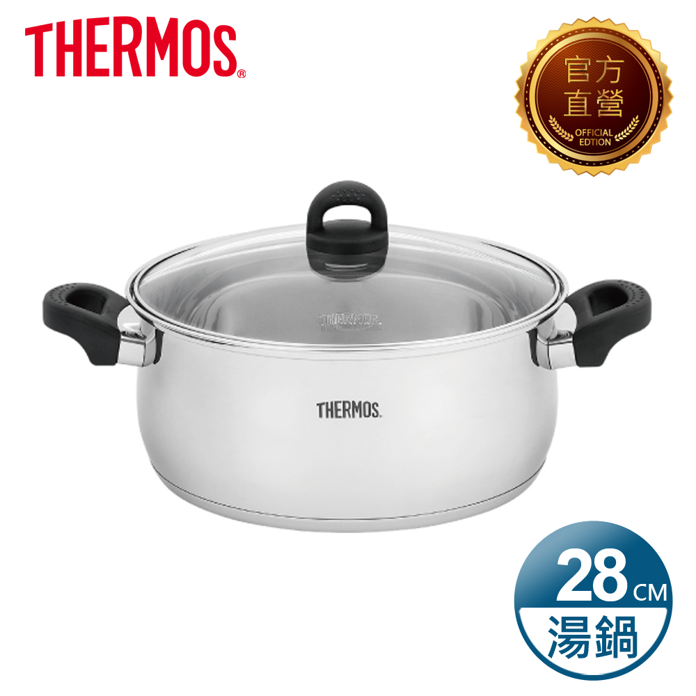 【THERMOS 膳魔師】不銹鋼饌饗湯鍋28cm(KOP-W28N)7L - PChome 24h購物