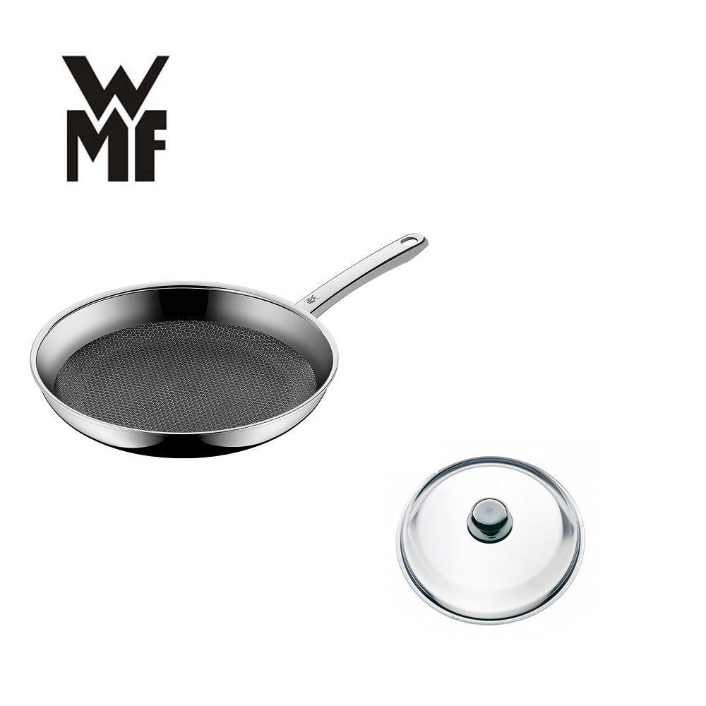 德國WMF Profi Resist 耐磨平底煎鍋 28cm + 德國WMF 玻璃炒鍋蓋 28cm - PChome 24h購物